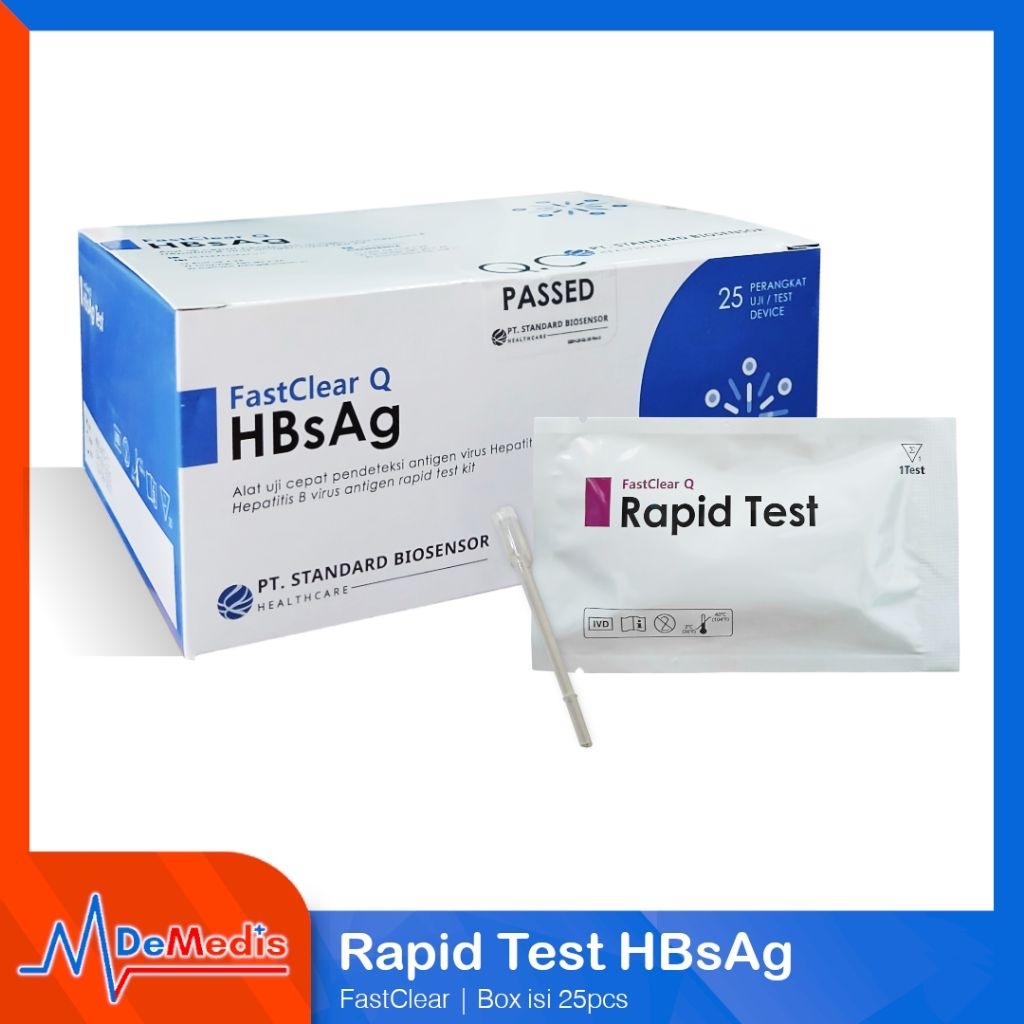 Jual FastClear Q HBsAg Alat Tes Antigen Virus Hepatitis B Rapid Test ...