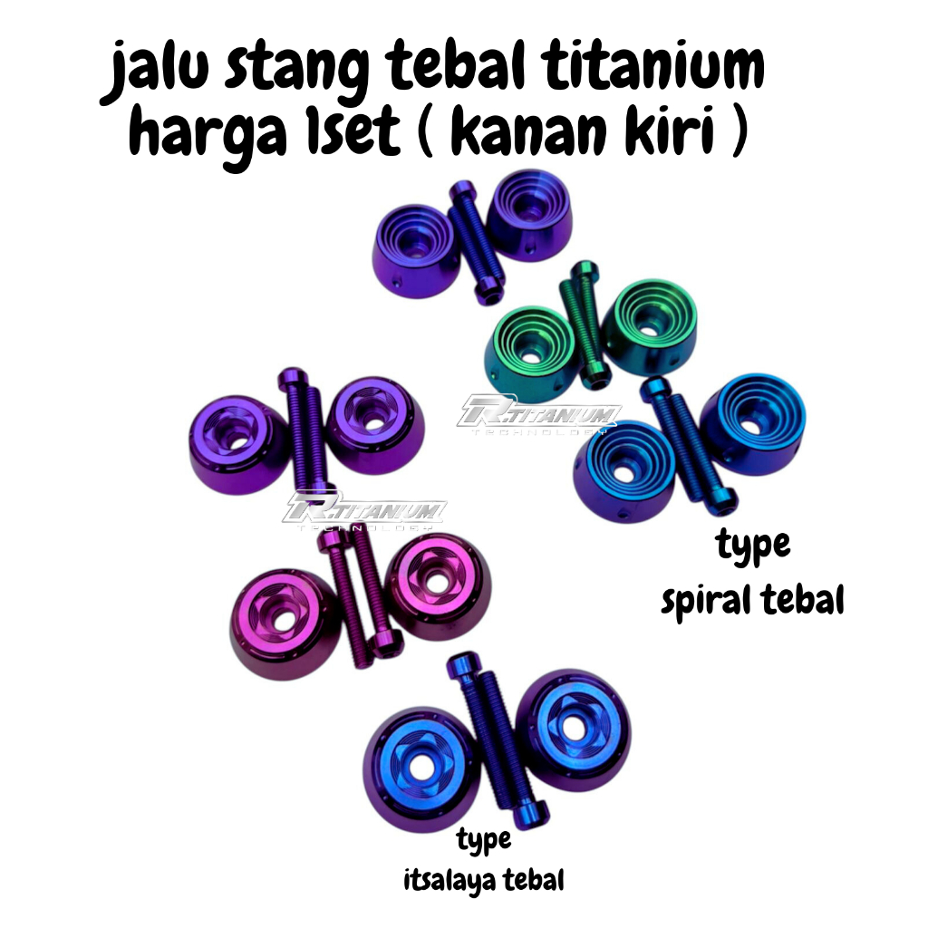 Jual JALU STANG TITANIUM TEBAL VIETNAM GRADE 5 ORIGINAL ITSALAYA SPIRAL ...
