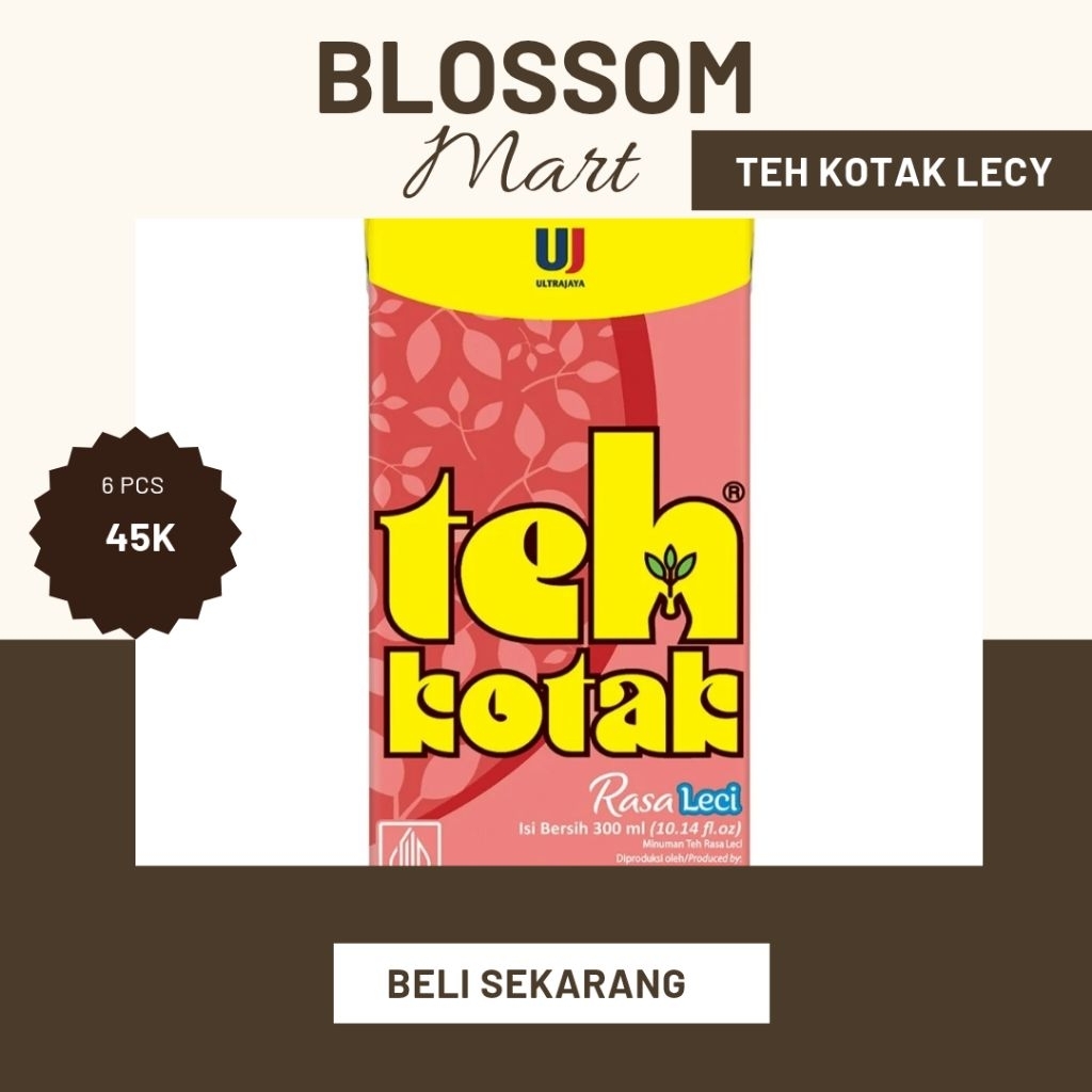 Jual Teh Kotak Leci Ultra Jaya Teh Kotak Minuman Teh Rasa Leci Teh Rasa ...