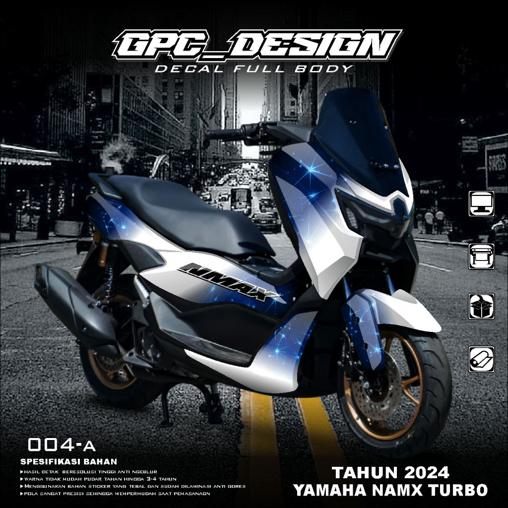 Jual (TERBARU ) Decal Sticker Yamaha NMAX TURBO Nmax NEO - NEW 2024 ...