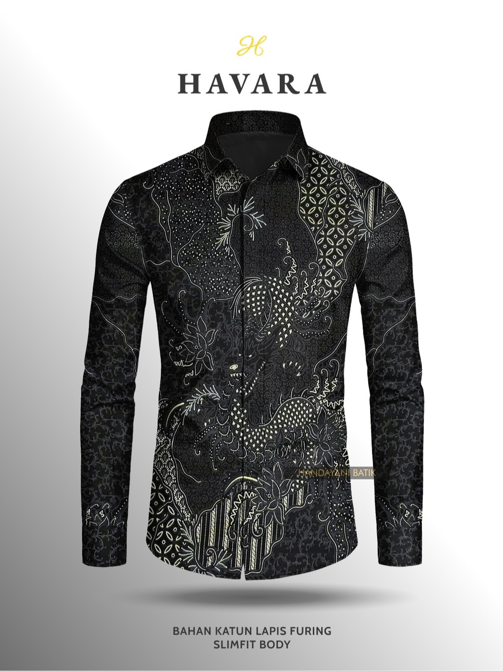 Jual Baju Kemeja Batik Pria Lengan Panjang Bahan Katun Lapis Furing ...