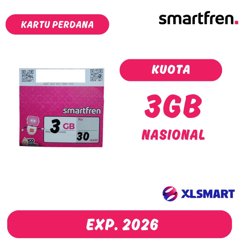 Jual Perdana Smartfren 3GB 30 Hari [ Nasional ] | Shopee Indonesia