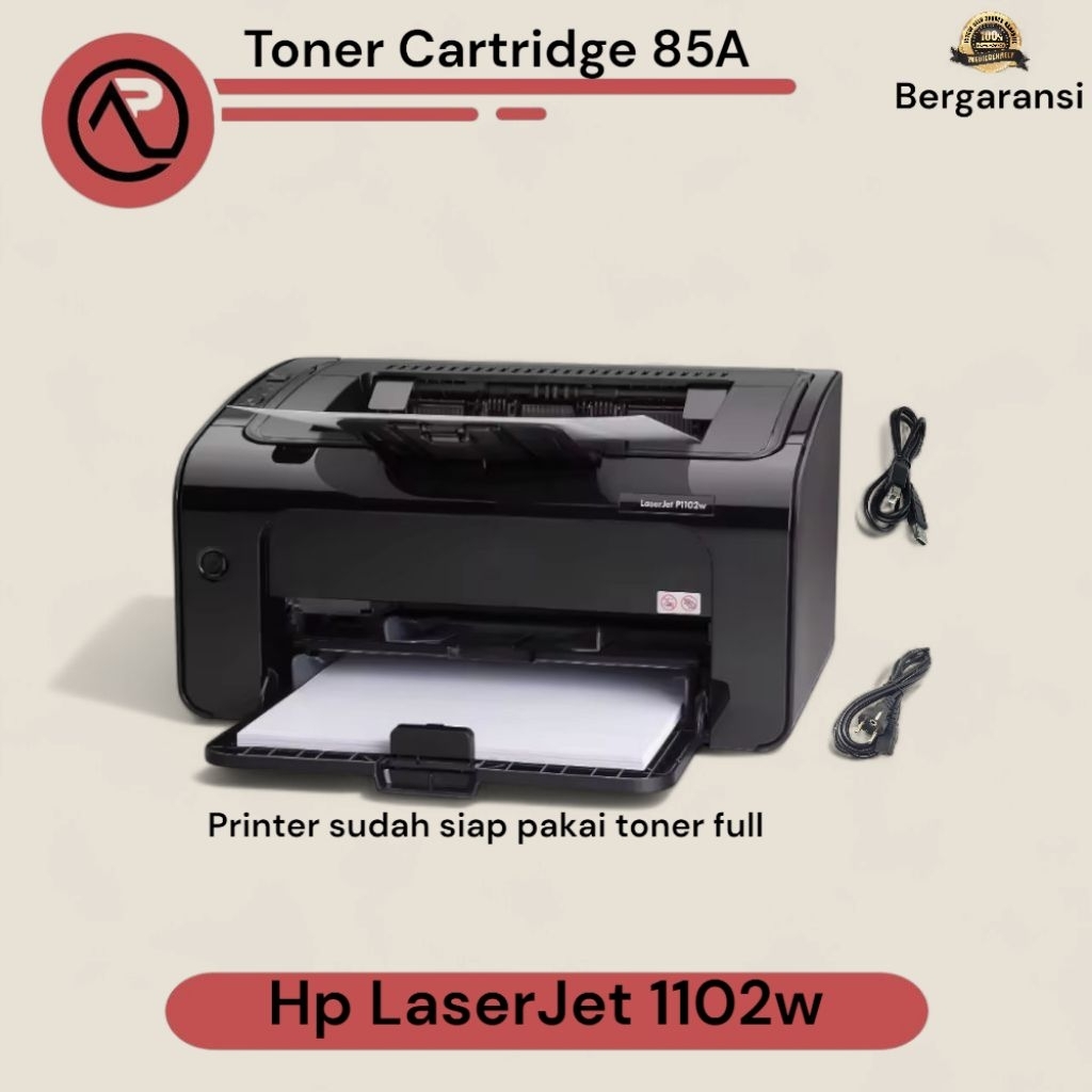 Jual printer hp LaserJet 1102w bekas siap pakai toner full | Shopee ...