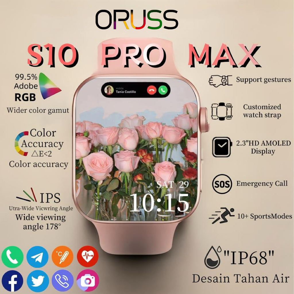 Jual ORUSS-Samrt watch S10 Pro Max|S10 Mini Original with 2.3" HD ...