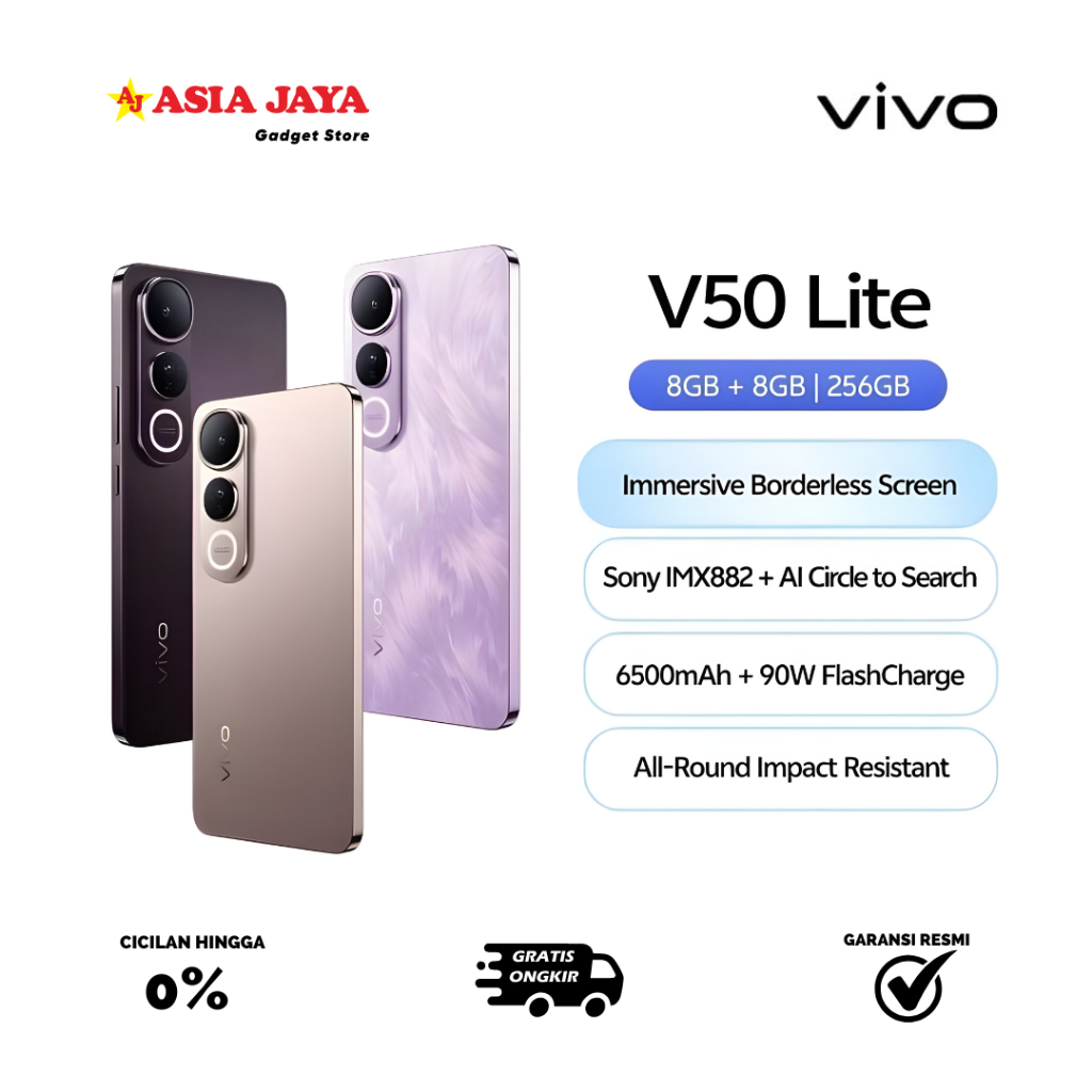 Jual [Ex Display] VIVO V50 Lite 4G (8/256) Borderless Immersive Screen ...