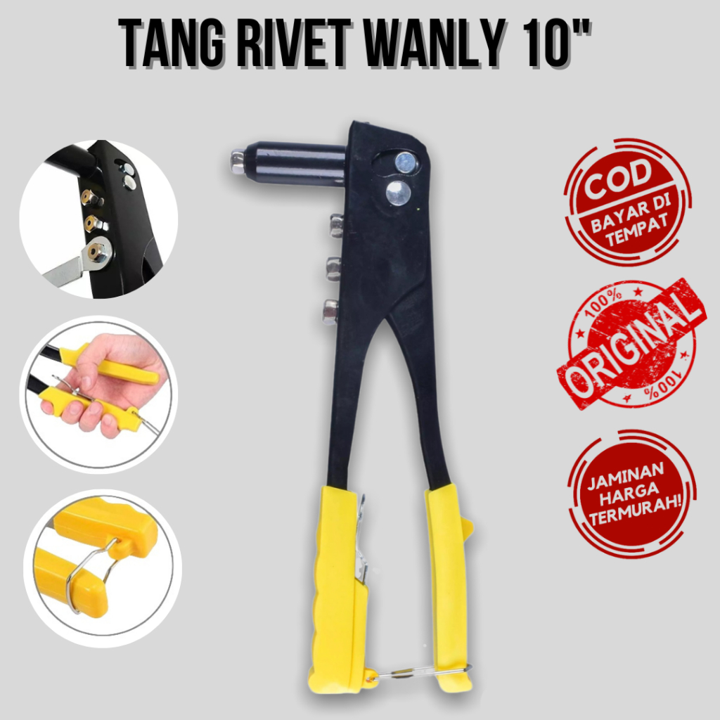 Jual Tang Rivet 9,5inch 10" Tang Ripet Hand Riverter Aluminium Stang ...