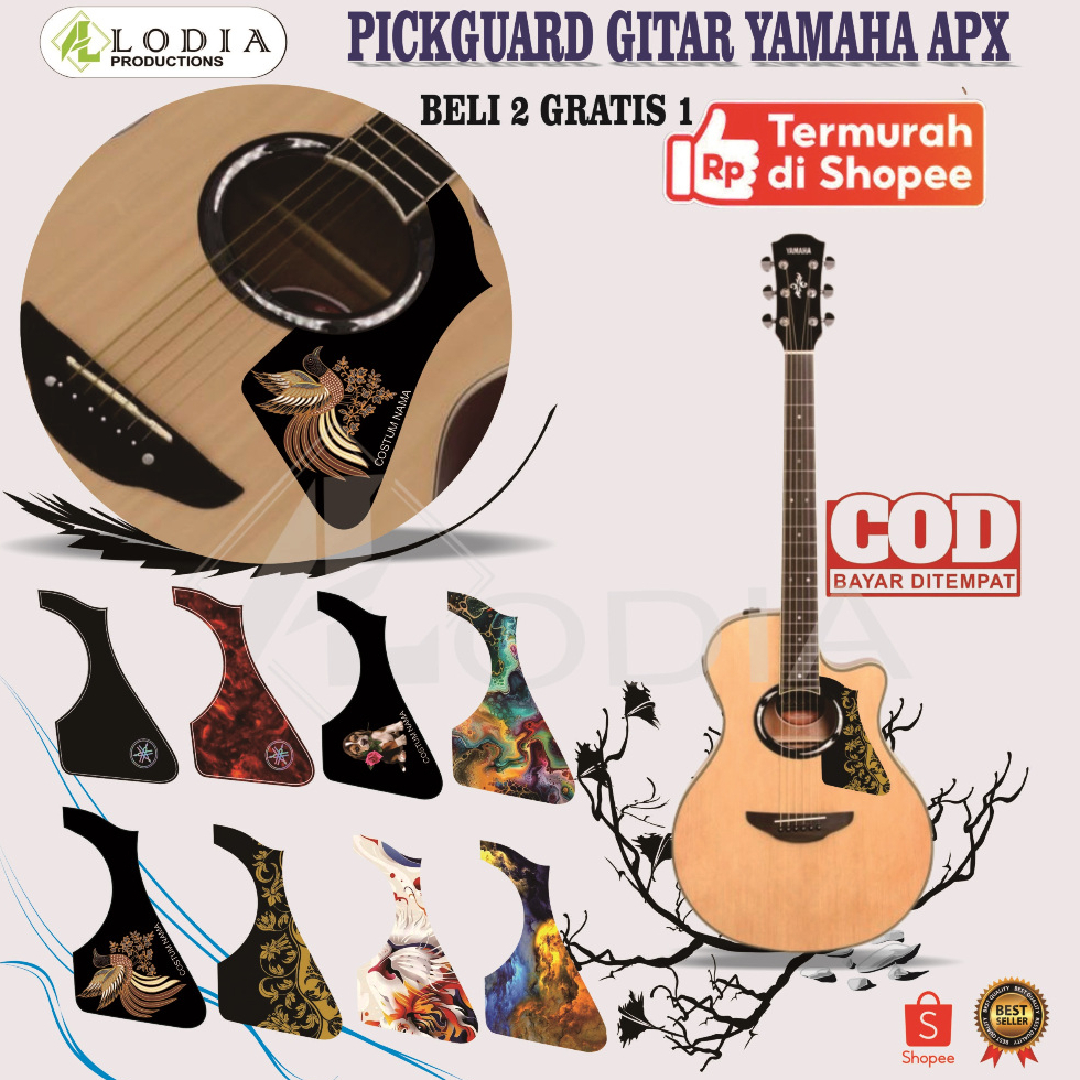 Jual Sticker Pickguard Tempel Gitar Akustik YAMAHA APX | Shopee Indonesia