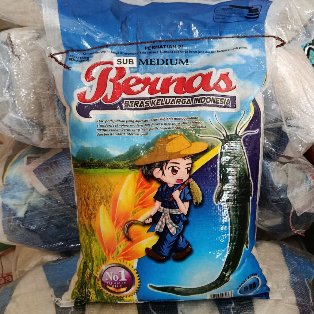 Jual Beras Bernas 5kg | Shopee Indonesia