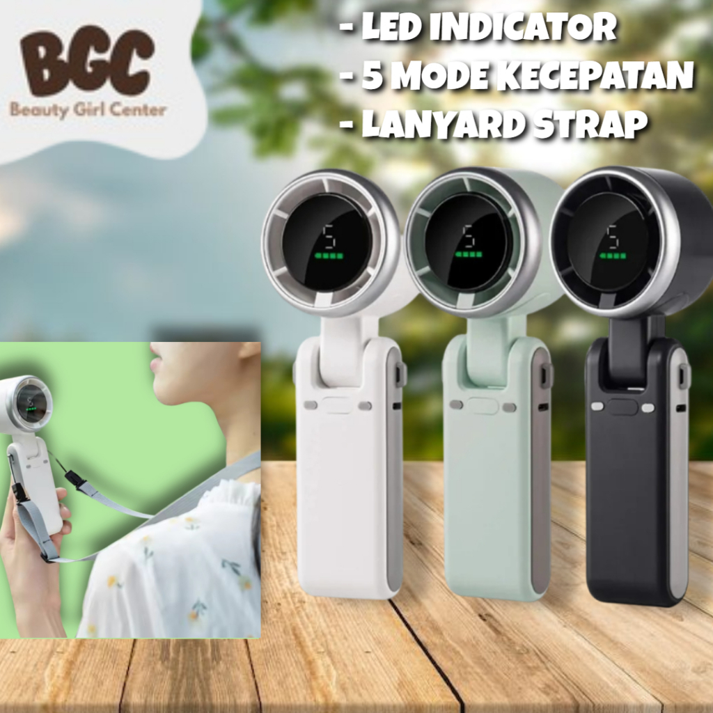 Jual BGC Kipas Mini N607 Portable Angin Super Kencang Speed Turbo Led ...