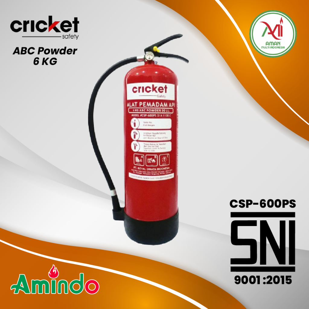 Jual Alat Pemadam Api Cricket SNI / APAR ABC Powder 6 KG | Shopee Indonesia