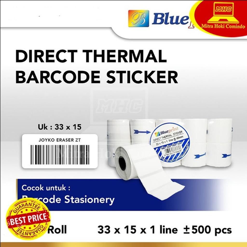 Jual Kertas Stiker Label Barcode Stiker Label Barang Blueprint 33x15 ...