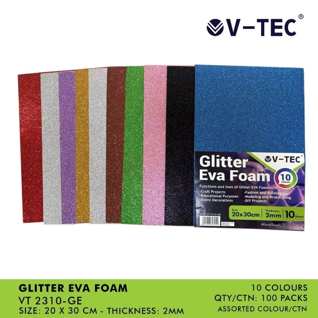 Jual BUSA ATI / EVA FOAM GLITTER 20x30cm (pcs) | Shopee Indonesia