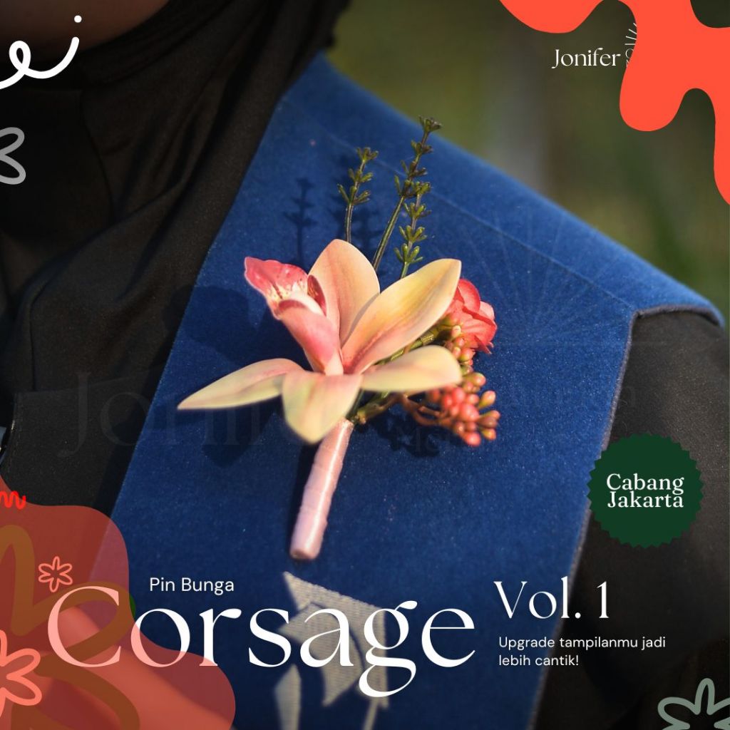 Jual Pin Bunga Corsage Elegan & Aesthetic untuk Wisuda - Bunga Plastik ...