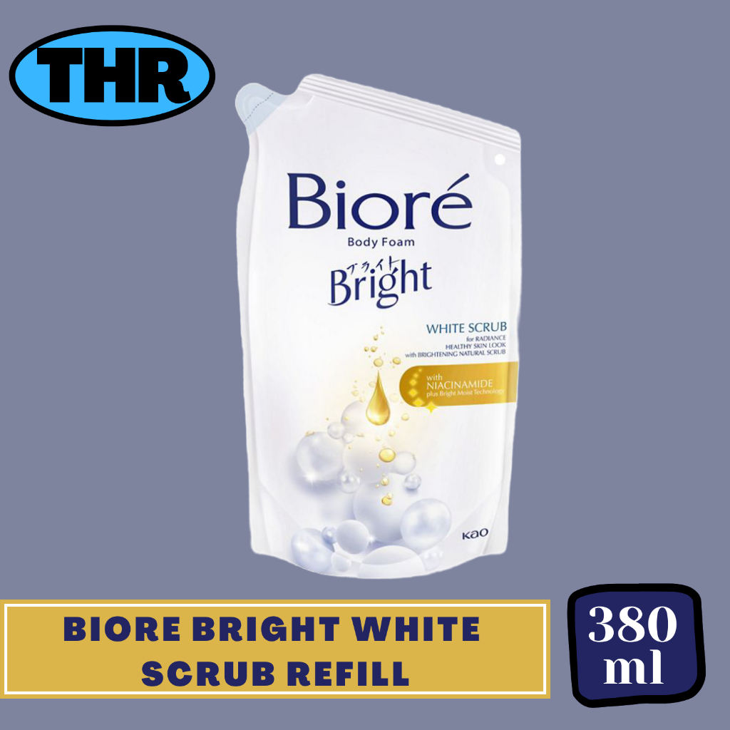 Jual Biore Bright White Scrub Refill 380ml | Shopee Indonesia