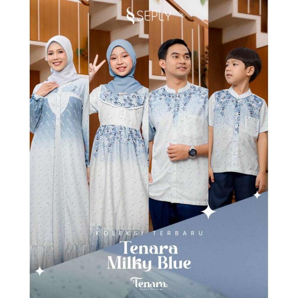 Jual SEPLY [] TENARA MILKY BLUE [] SARIMBIT LEBARAN KELUARGA TERBARU ...