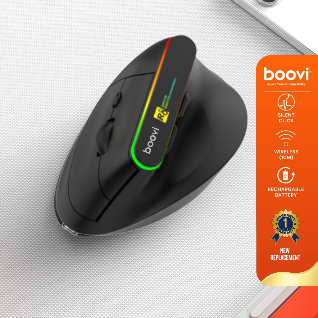 Jual BOOVI MX320 Wireless Mouse Rechargeable Bluetooth 2.4Ghz Silent ...