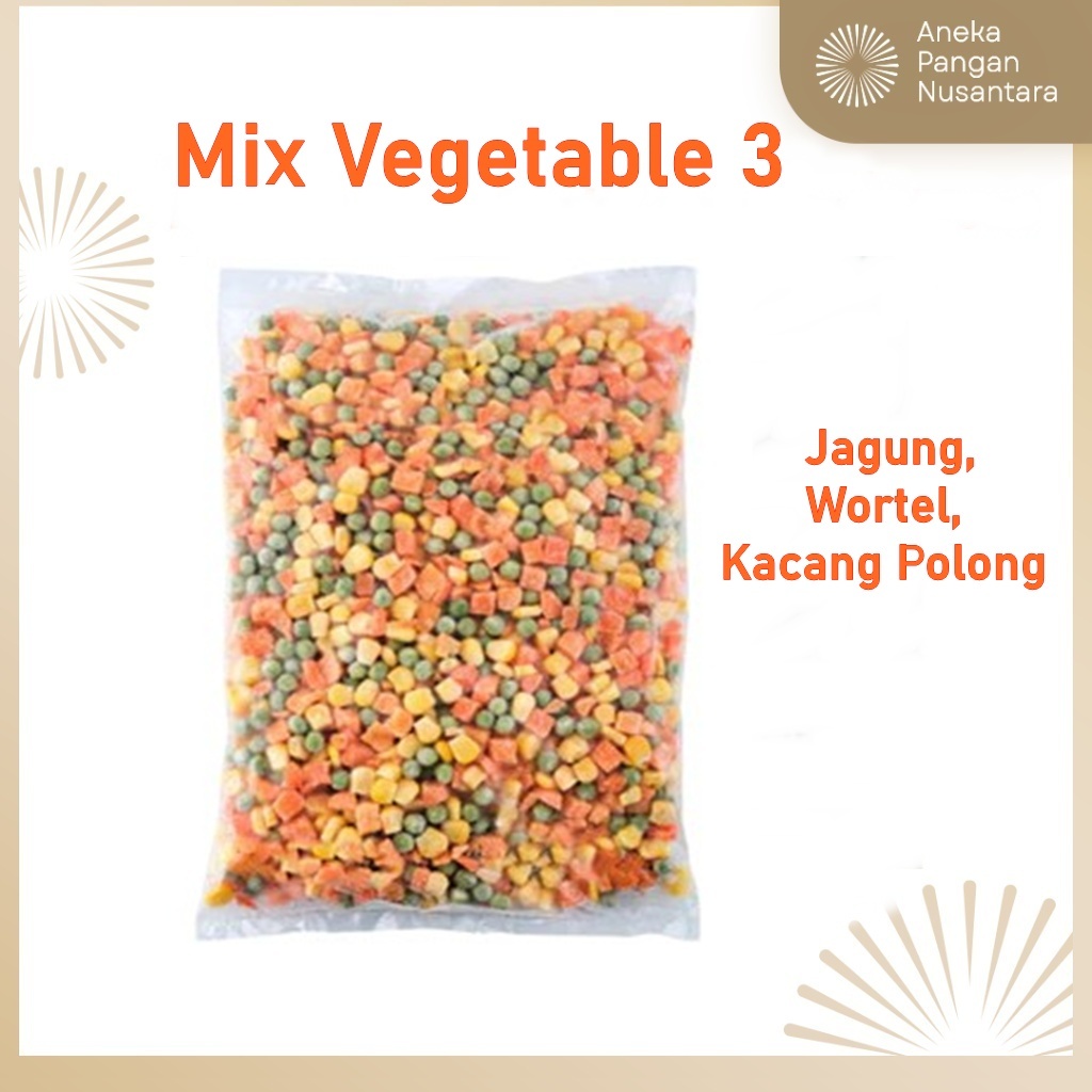 Jual Frozen Mix Vegetable Sayuran Campur 1Kg 3 Varian | Shopee Indonesia