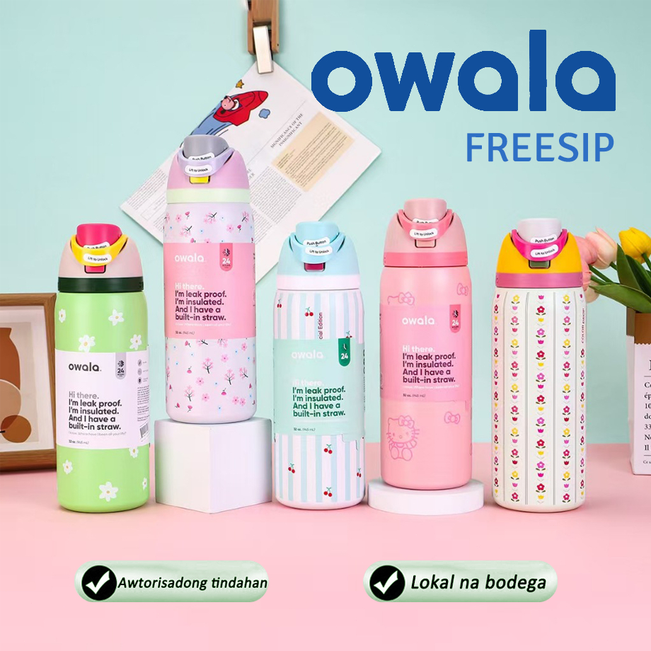 Jual Owala Freesip Tumbler 24oz 32oz - Push Button Lock No Spill Water ...