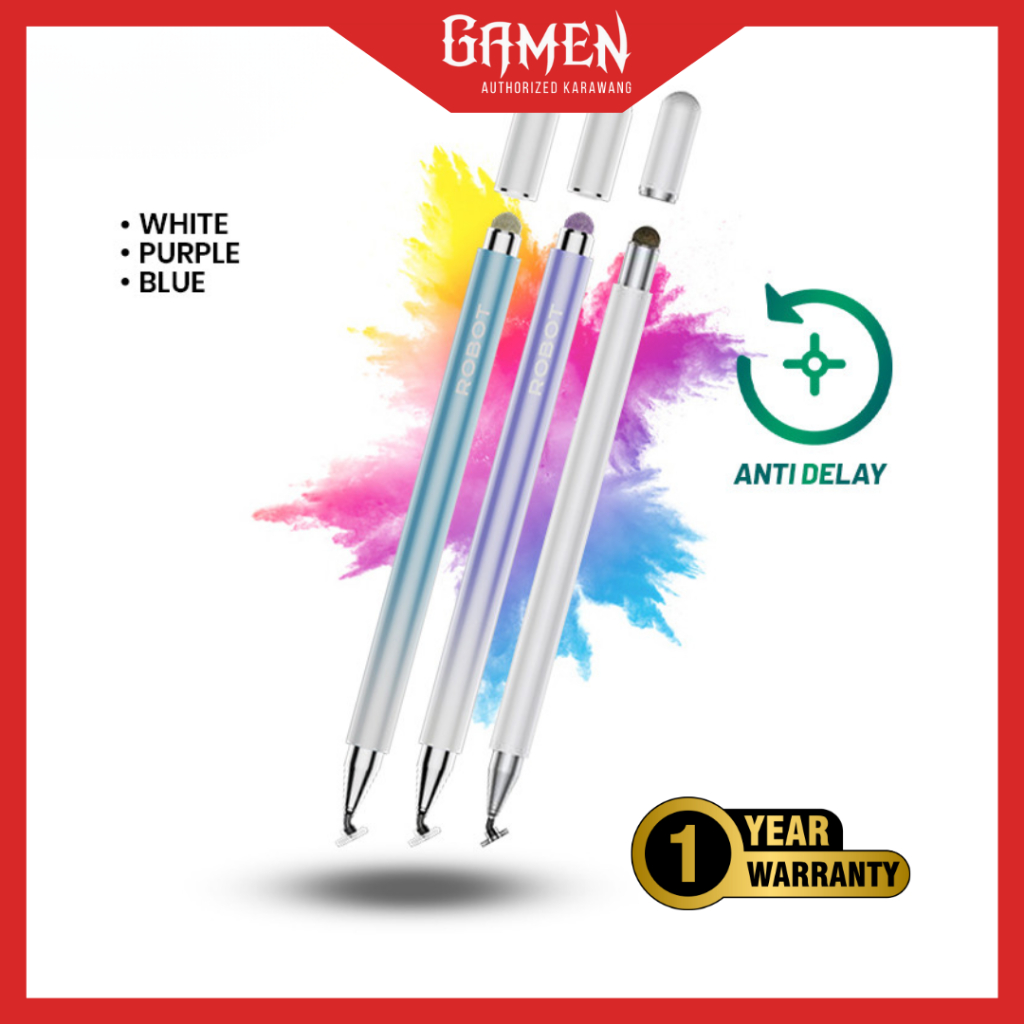 Jual ROBOT Stylus Pen RSP01 Universal Capacitive Stylus Touch Bisa ...