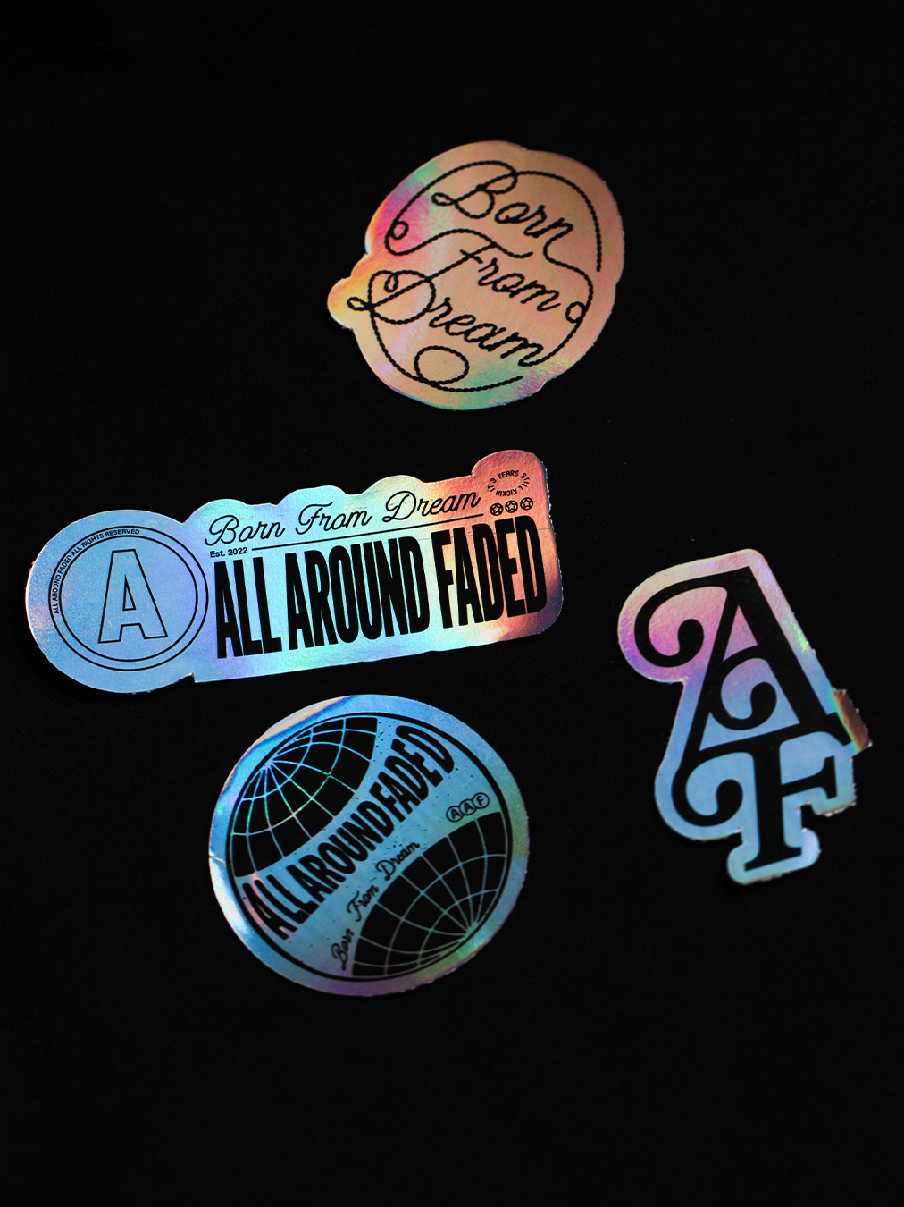 Jual Bundling Hologram Sticker All Around Faded | Shopee Indonesia