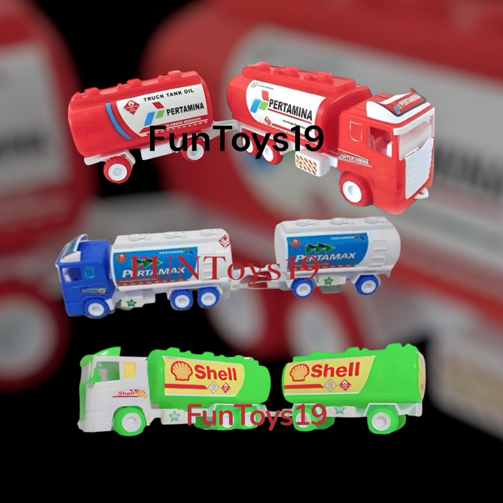 Jual Truk Gandeng PERTAMINA / Mainan Mobil Truck Gandeng Oli Tangki ...
