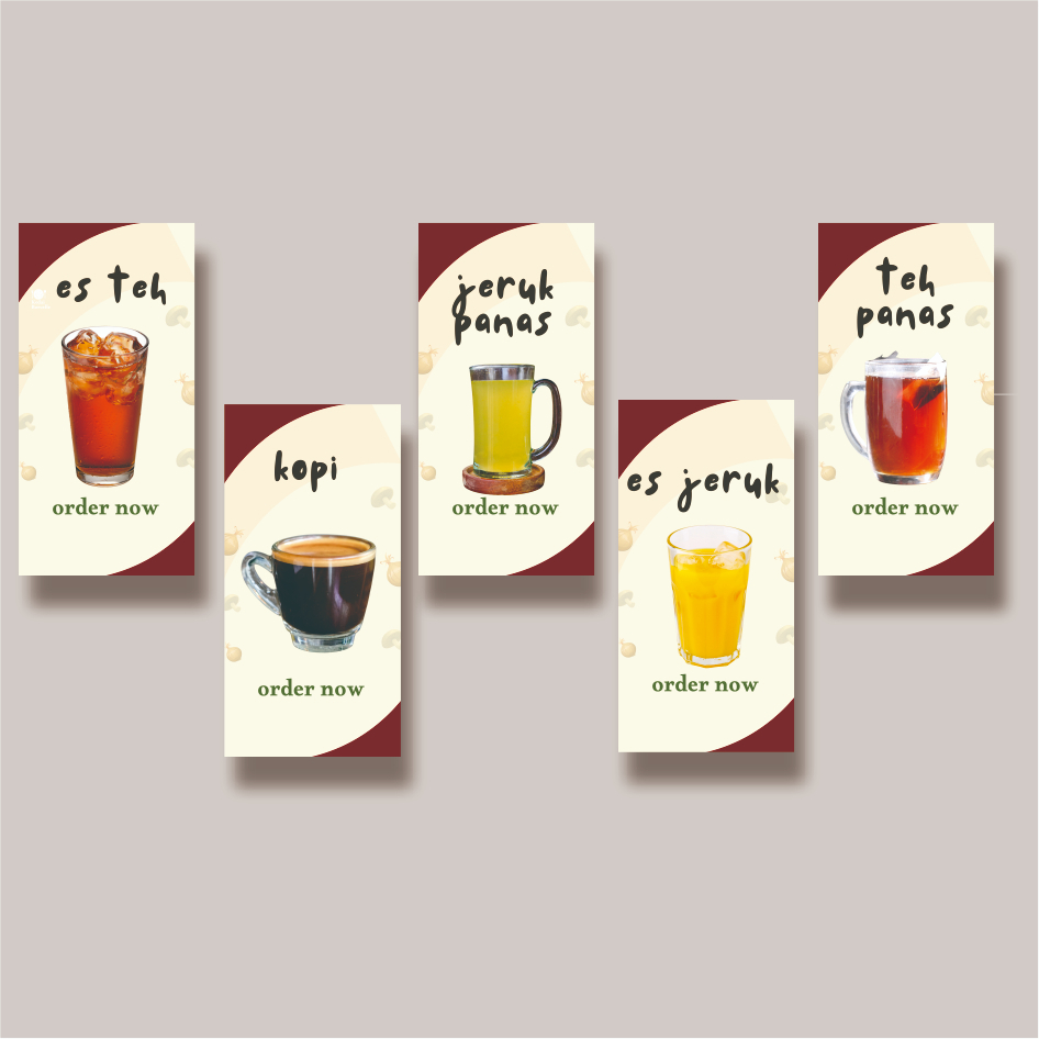 Jual Hiasan dinding menu minuman warung makan hiasan estetik menu ...