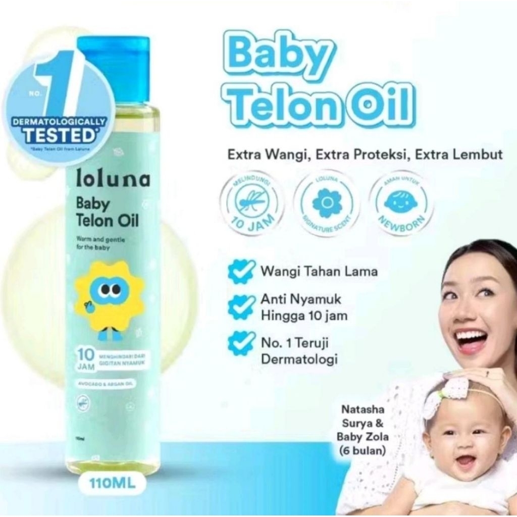 Jual Loluna Baby Telon Oil 110ml | Shopee Indonesia