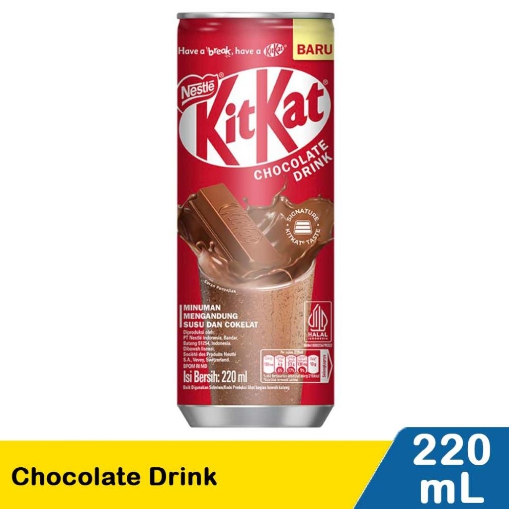 Jual Nestle Kitkat Drink kemasan Kaleng 220ml rasa Coklat | Shopee ...