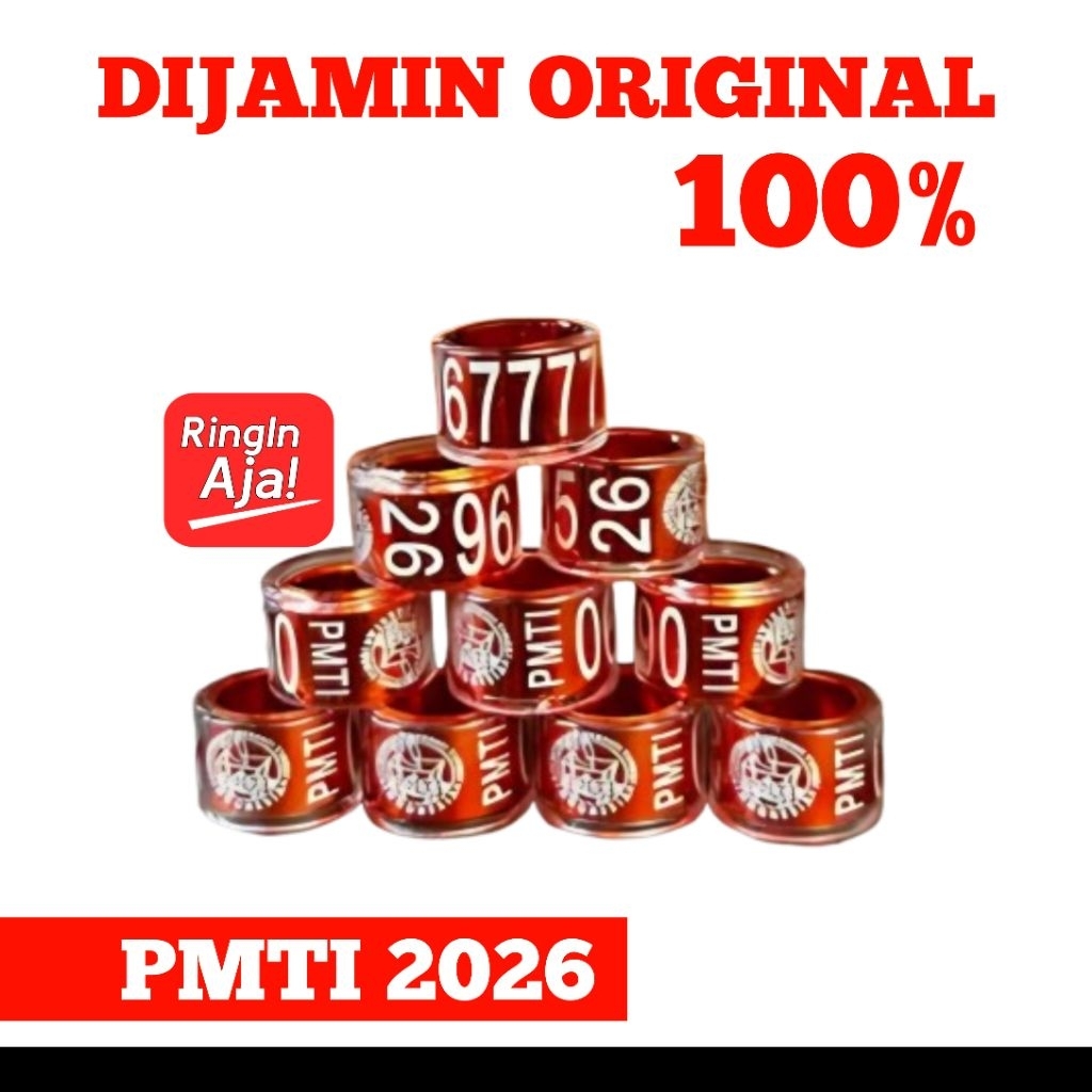 Jual ring pmti 2026 || ring merpati minimal 5 biji | Shopee Indonesia