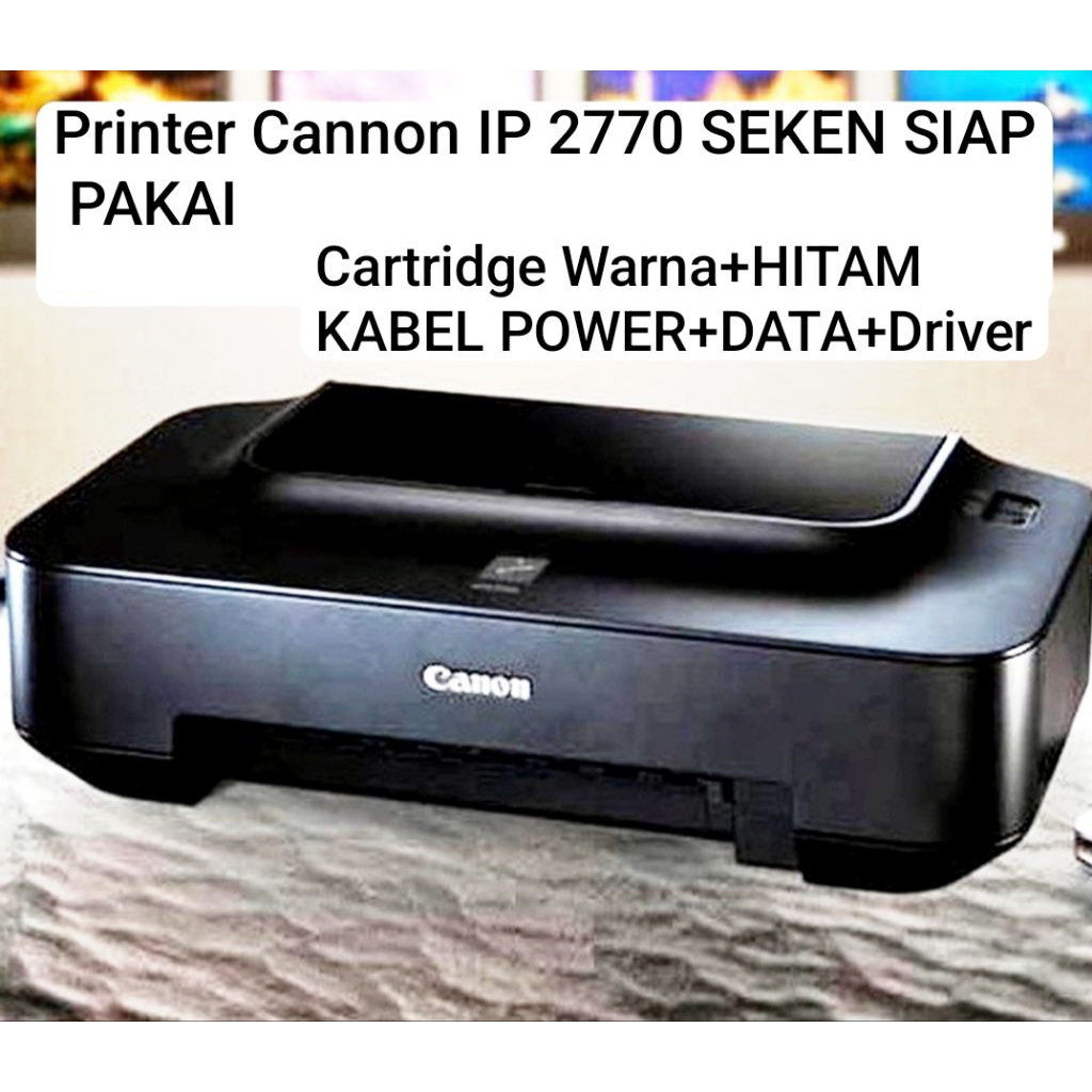 Jual Printer Cannon Ip2770 Siap pakai komplit mesin+2 cartridge warna ...