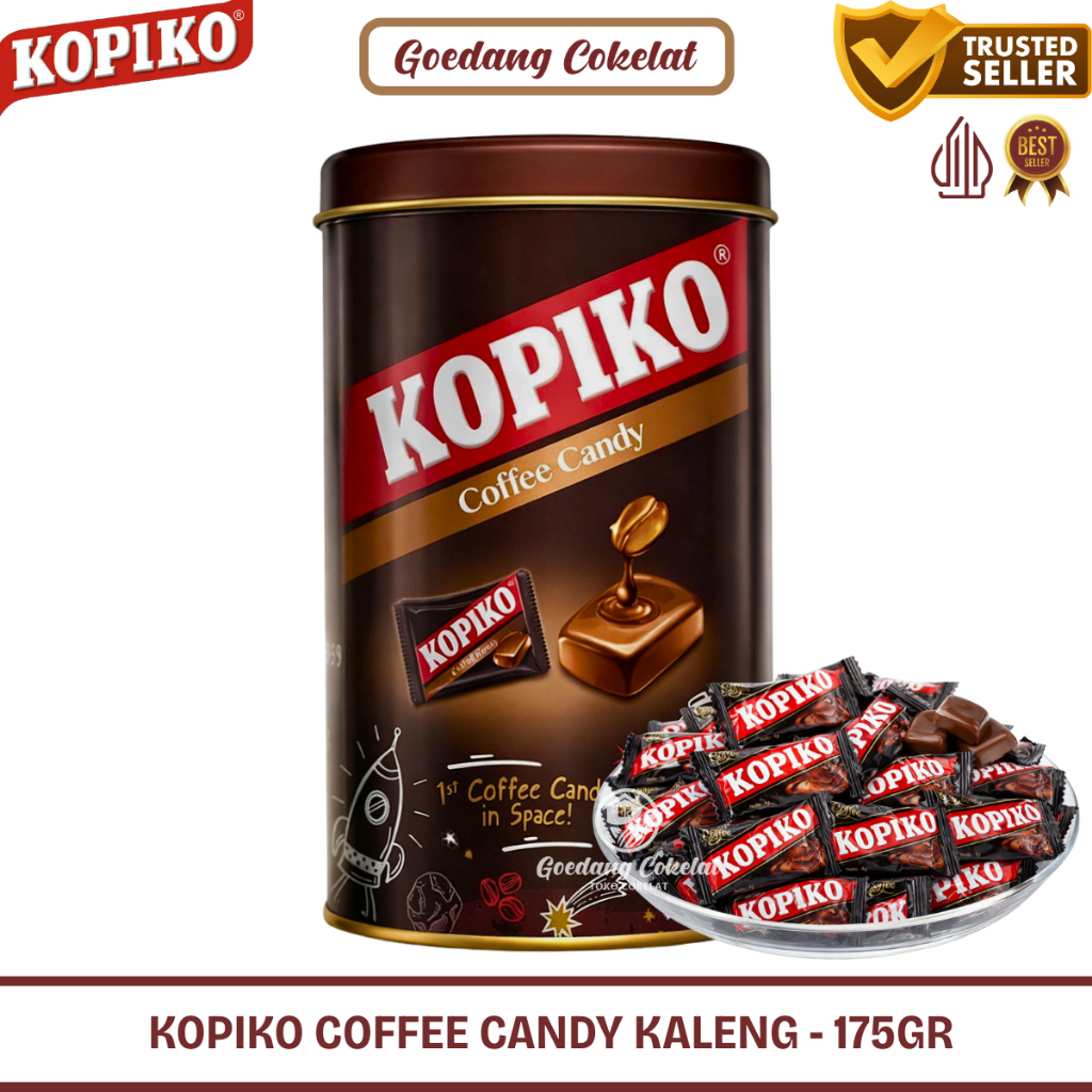 Jual KOPIKO Coffee Candy Festive Kaleng 175g - Permen Kopi Kopiko ...