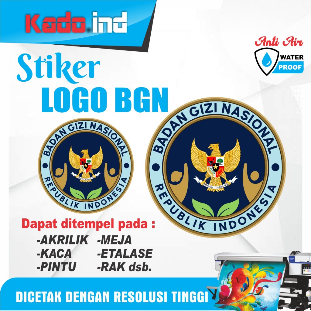 Jual Stiker Logo BGN SPPG MBG - Stiker Identitas Ruangan & Kendaraan ...
