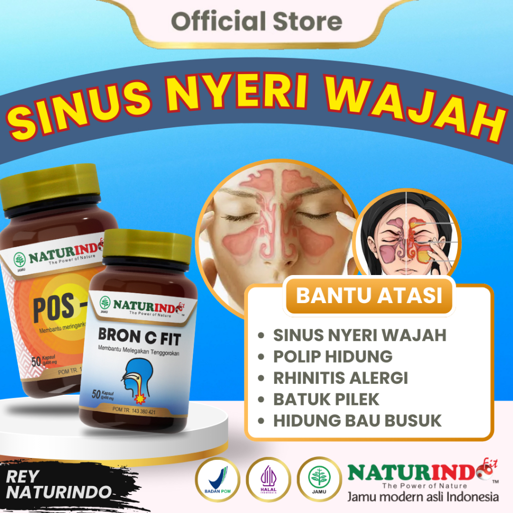 Jual Herbal Sinus Nyeri Wajah Polip Hidung Rhinitis Alergi Batuk Pilek ...