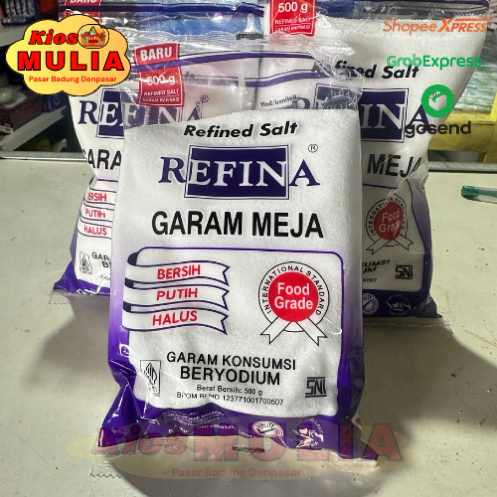 Jual GARAM MEJA REFINA REFILL 500gr | Shopee Indonesia
