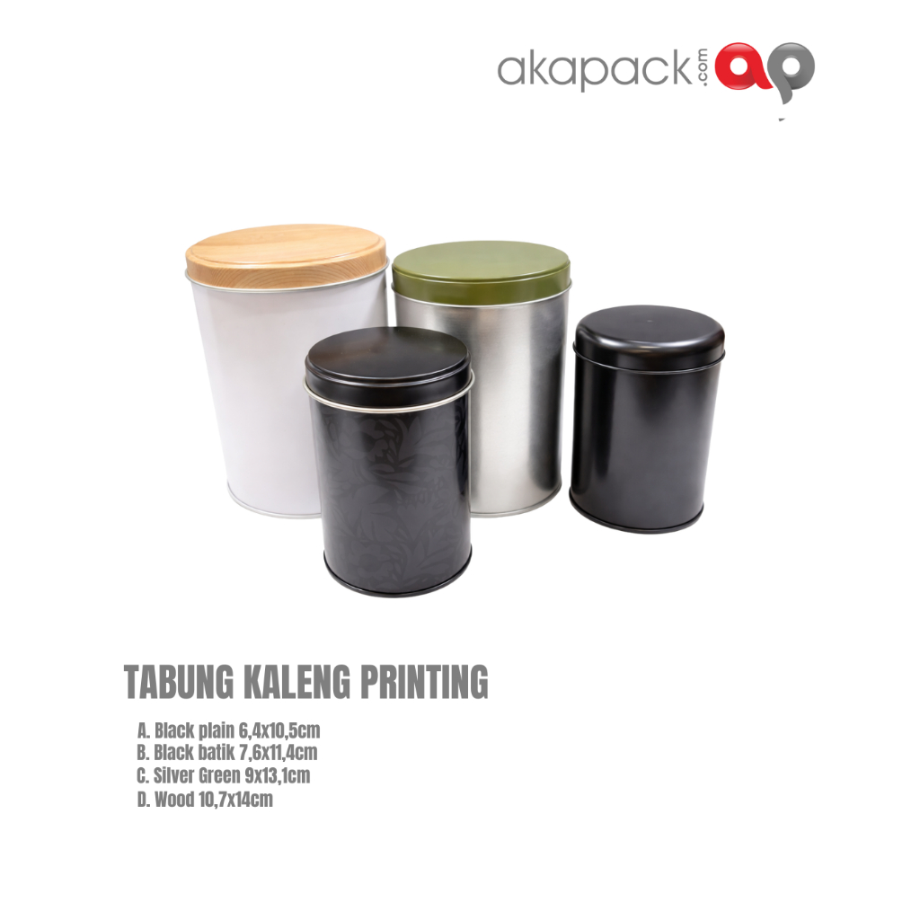 Jual ANEKA TABUNG KALENG BERBAGAI UKURAN DAN MODEL UNTUK MAKANAN ATAU ...
