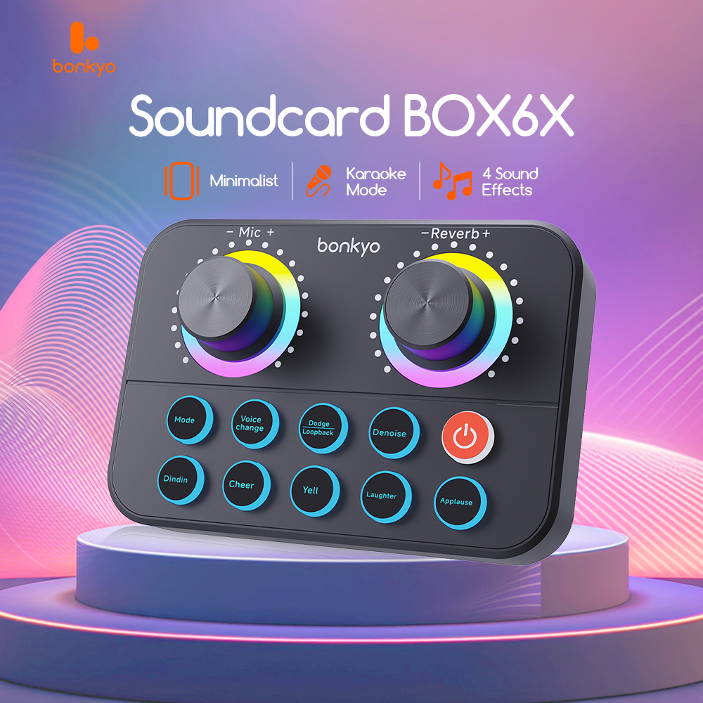 Jual Bonkyo Soundcard BOX6X Live Streaming - Efek Suara, Voice Changer ...