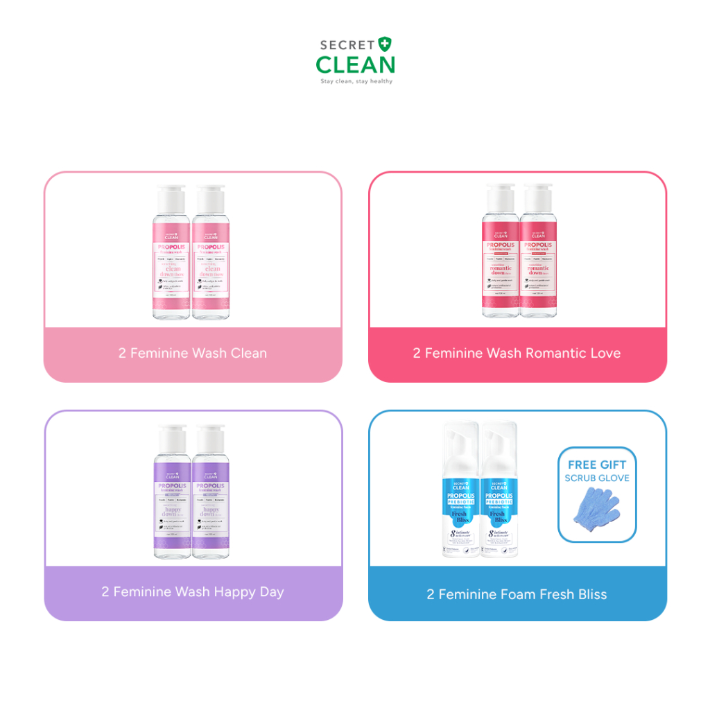 Jual (Twin Pack 2 Pcs) Secret Clean Propolis Feminine Wash Clean ...
