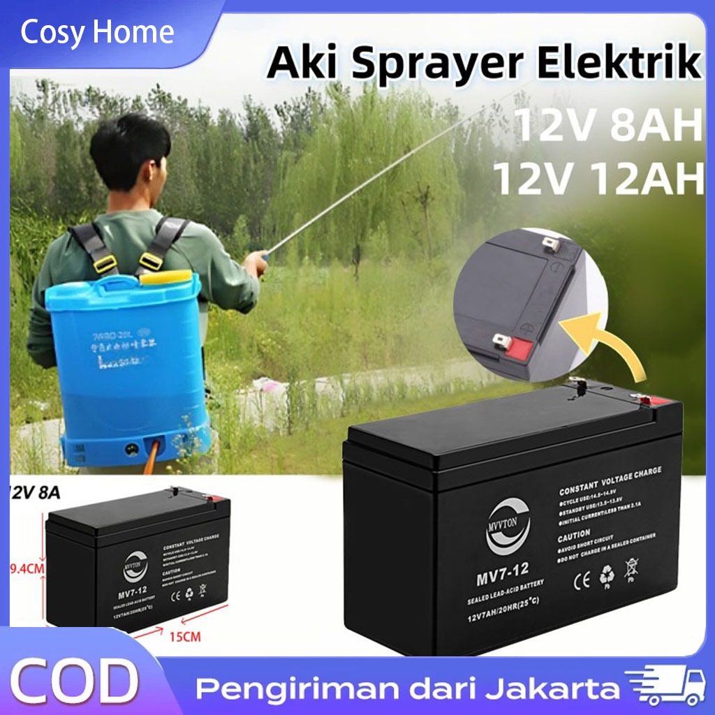 Jual 12V 8AH aki Ups Vrla 12V 12Ah Suplai daya Komputer Baterai Aki ...