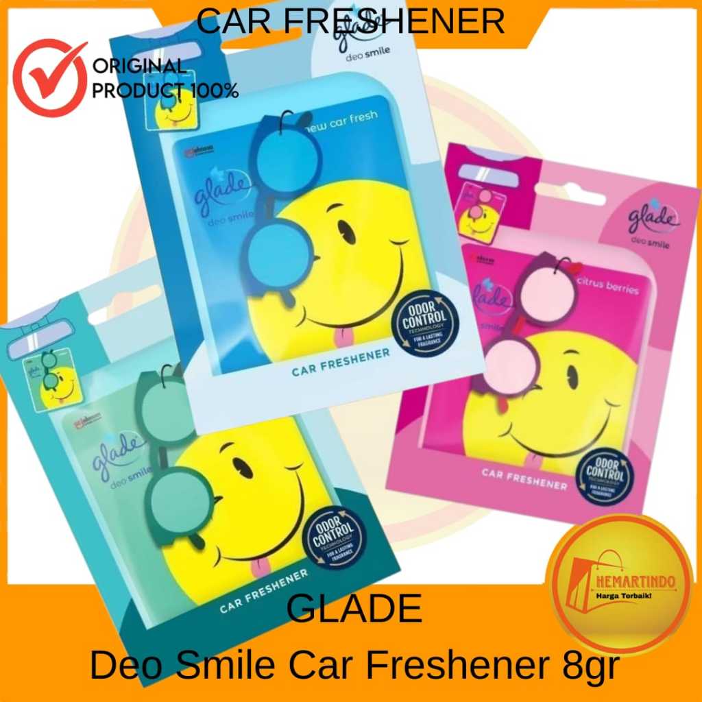 Jual Glade Deo Smile Car Refreshner 8gr - Pewangi Kendaraan Gantung ...