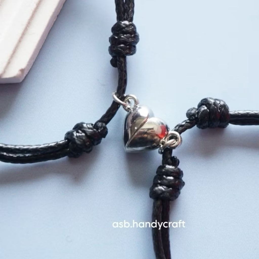 Jual Gelang Couple magnet SEPASANG Love Tali Korea Premium Waterproof ...