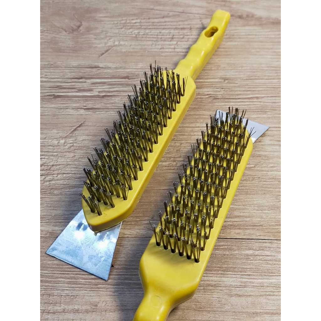 Jual Sikat Kawat + Kape Scrapper Sikat Grill BBQ Sikat Baja Ada Scraper ...