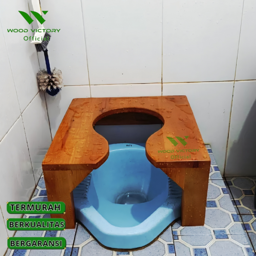Jual Kursi closet wc jongkok kursi wc duduk portable kayu 45x45x10 cm ...