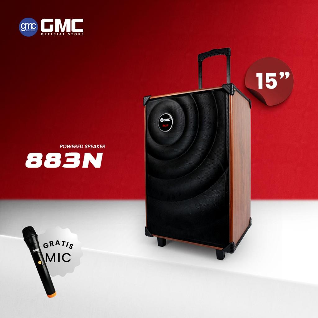 Jual GMC 883N Speaker Portable /Meting Bluetooth 15 Inch + 1 Mic ...