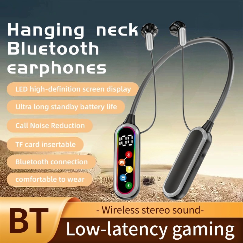 Jual Headphone Telinga Earbud Bluetooth Tali Leher Nirkabel ENC ...