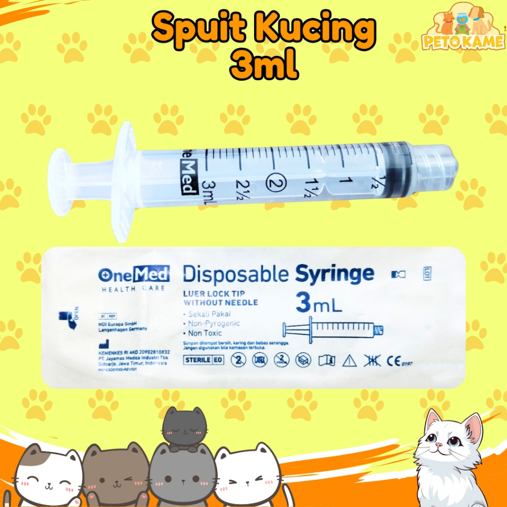 Jual Spuit Kucing 1 ml 3 ml 5 ml | Suntikan Spet Alat bantu makan ...