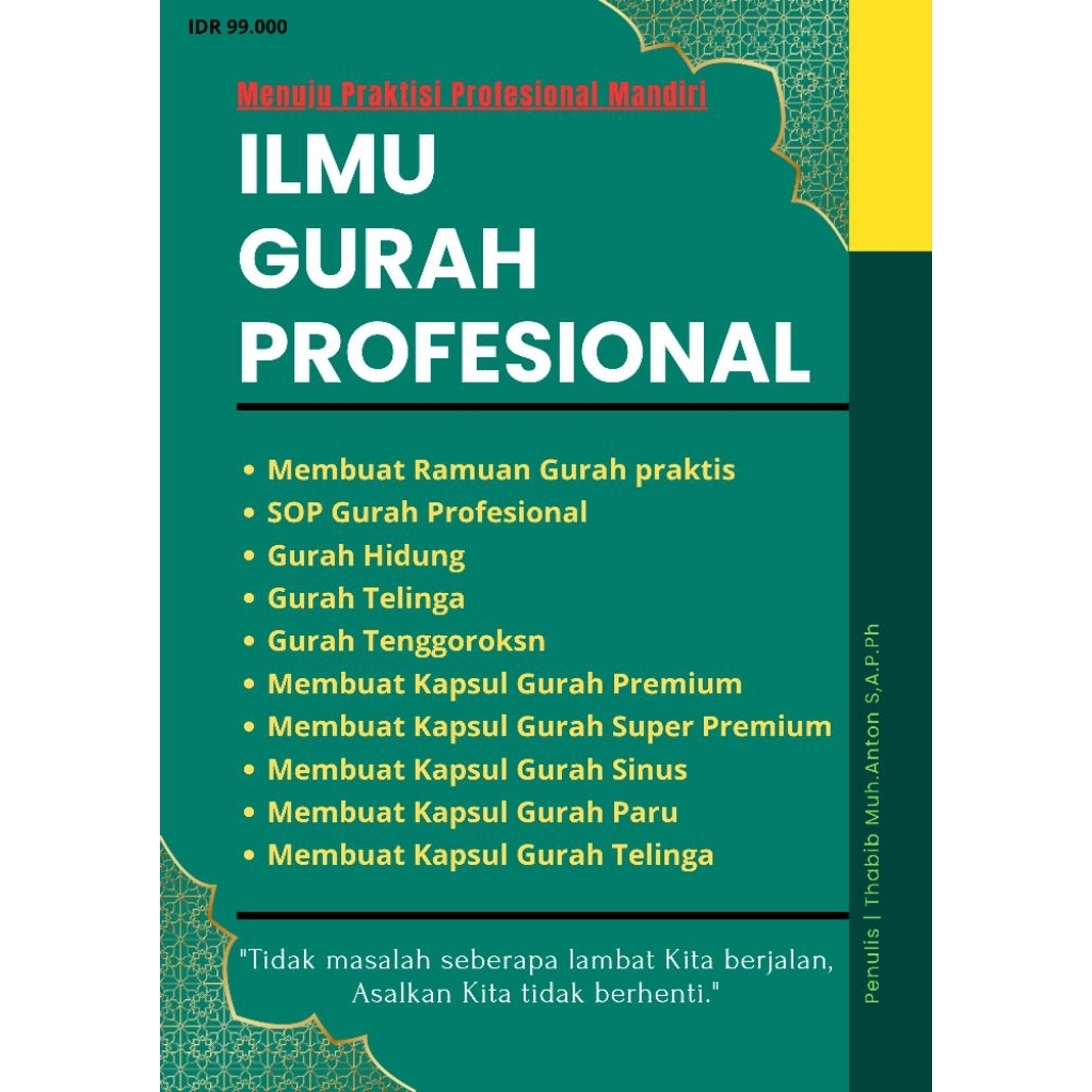 Jual BUKU ILMU GURAH PROFESIONAL/KELAS GURAH ONLINE/RAMUAN GURAH ...