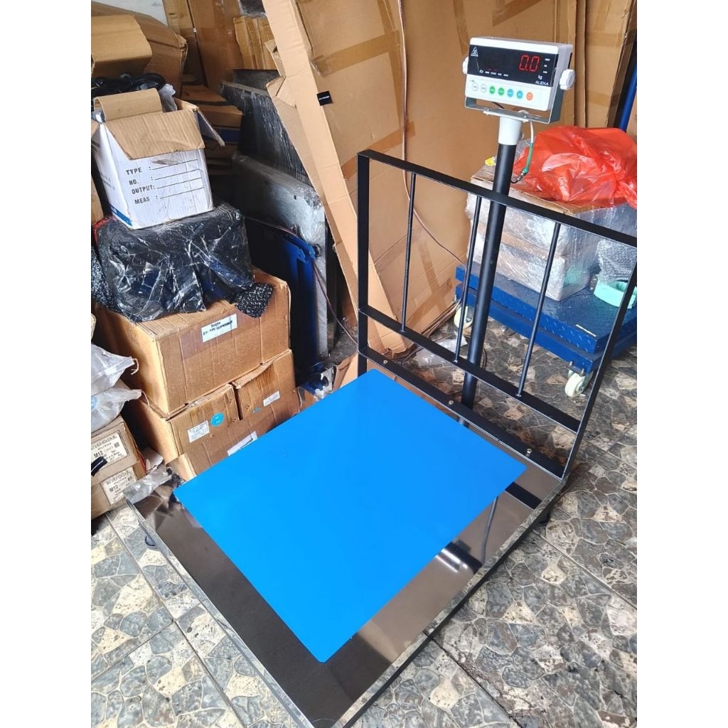 Jual timbangan duduk digital merk Alexa kapasitas 600kg ukuran 70x80cm ...