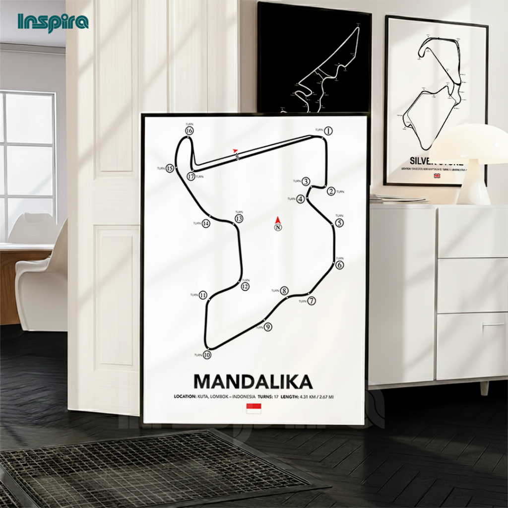 Jual Inspiradekor Pajangan Dinding Kamar Poster Sirkuit Balap F1 ...