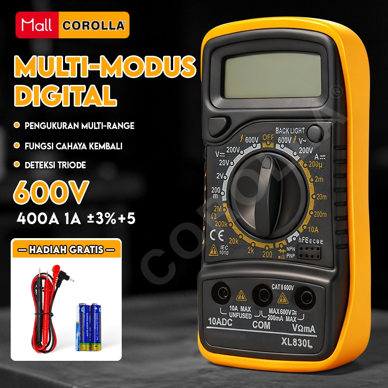 Jual Multimeter Digital XL830L Tester Portable LCD Digital Multimeter ...
