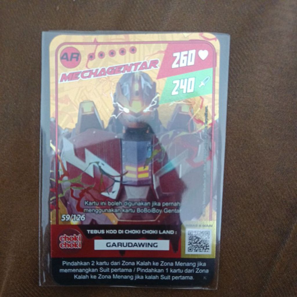 Jual Kartu Boboiboy Choki Choki Mechagentar AR | Shopee Indonesia
